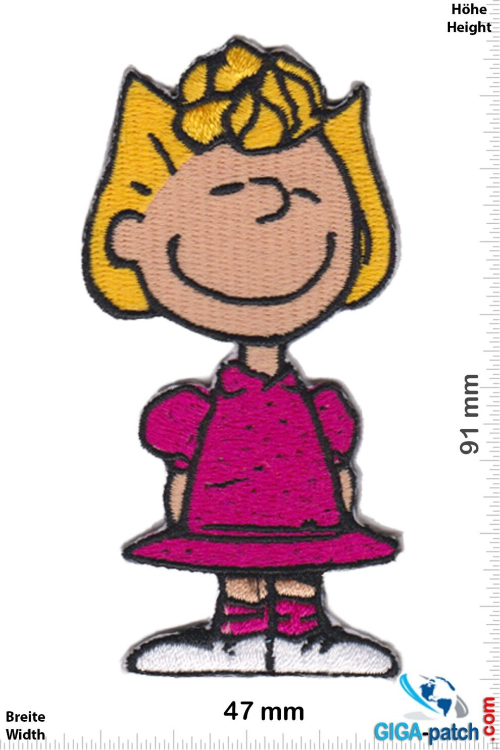 Snoopy Snoopy - Sally pink - The Peanuts - XLpatches